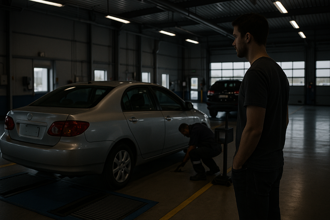 Adnoc Inspection Center Timing Car